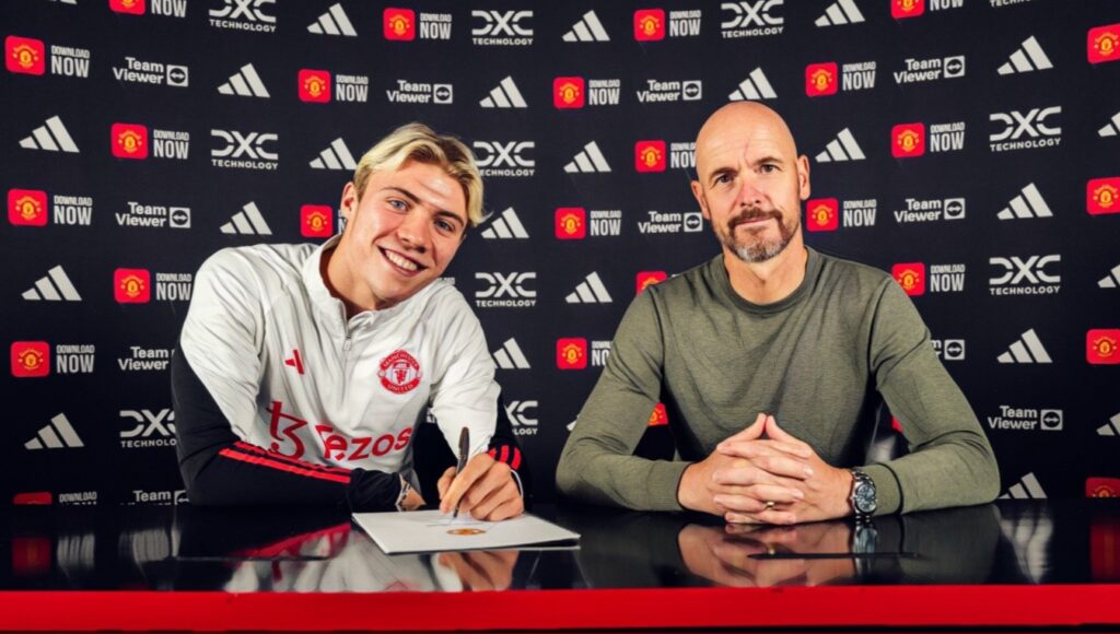 Rasmus Hojlund completes £72m transfer to Man Utd