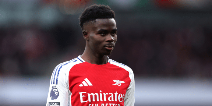 Arsenal injury boost as Saka hints at imminent return